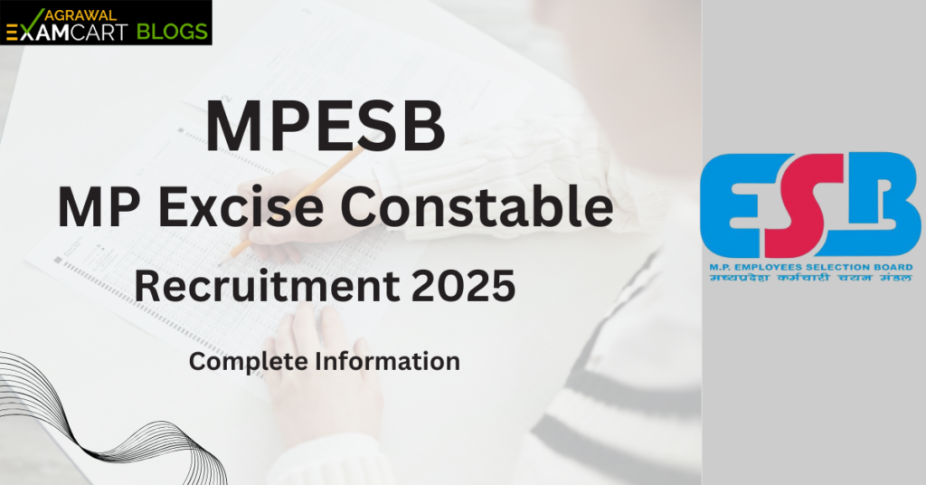 MP Excise Constable Recruitment 2025 Notification Out, Apply.