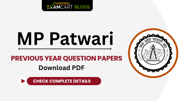 MP Patwari Previous Year Question Papers, Download PDF